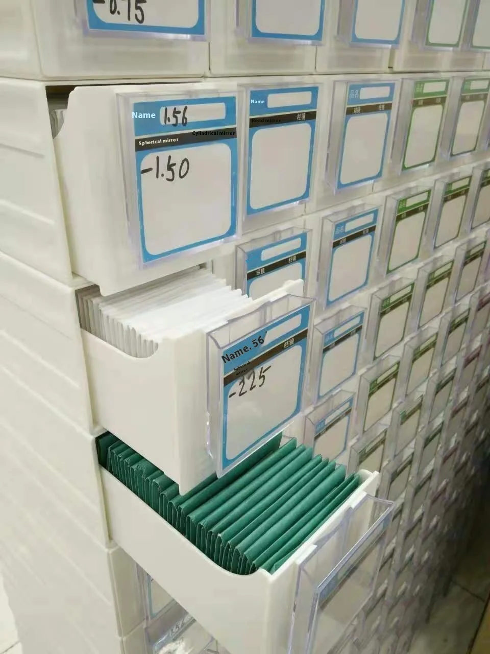 Lens and Glasses Props Storage Box Eyewear Displays Inventory Sample ...