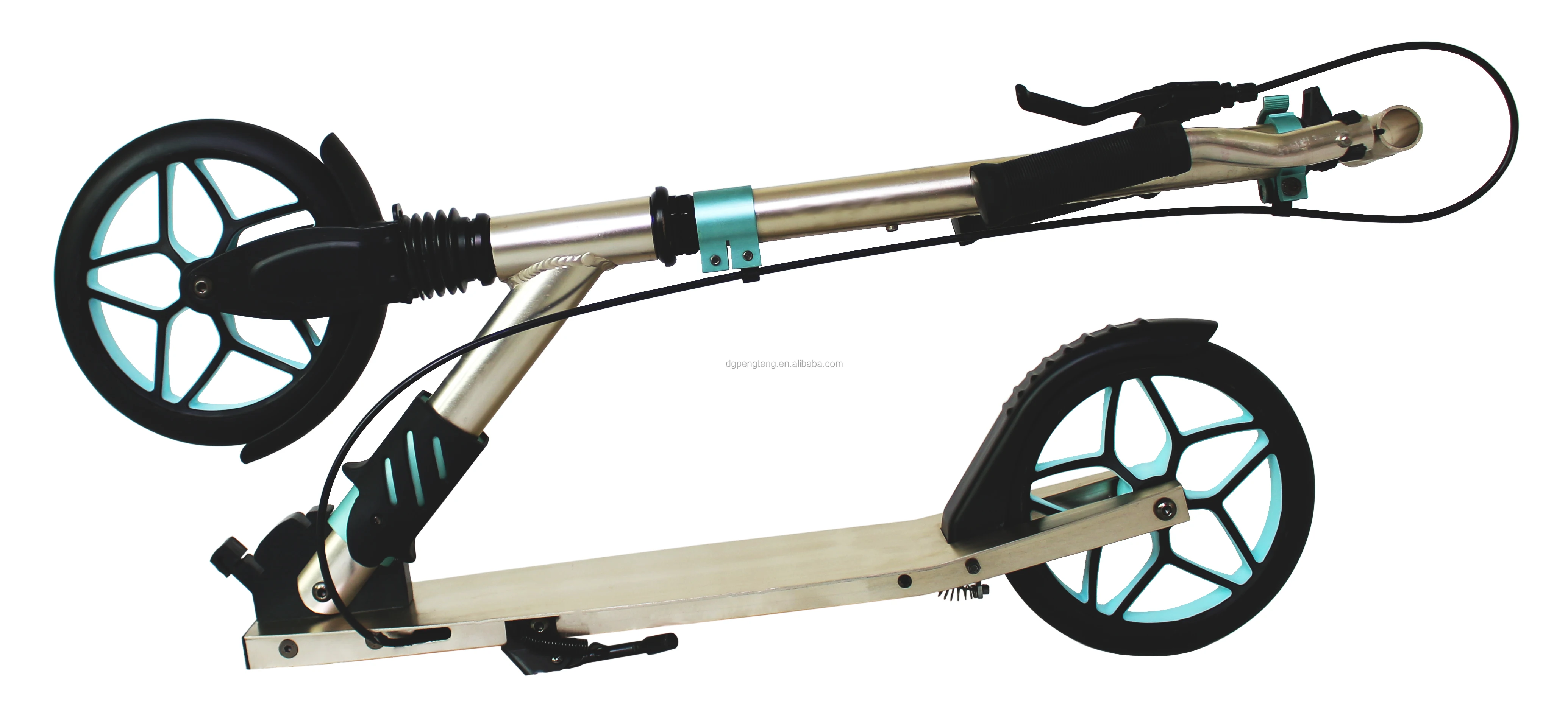 200mm Quick Foldable Hand-Brake 2 Wheels Kick Scooter Adult