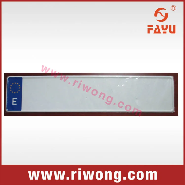 Wholesale Euro Blank Aluminum License Plates with Reflective Film