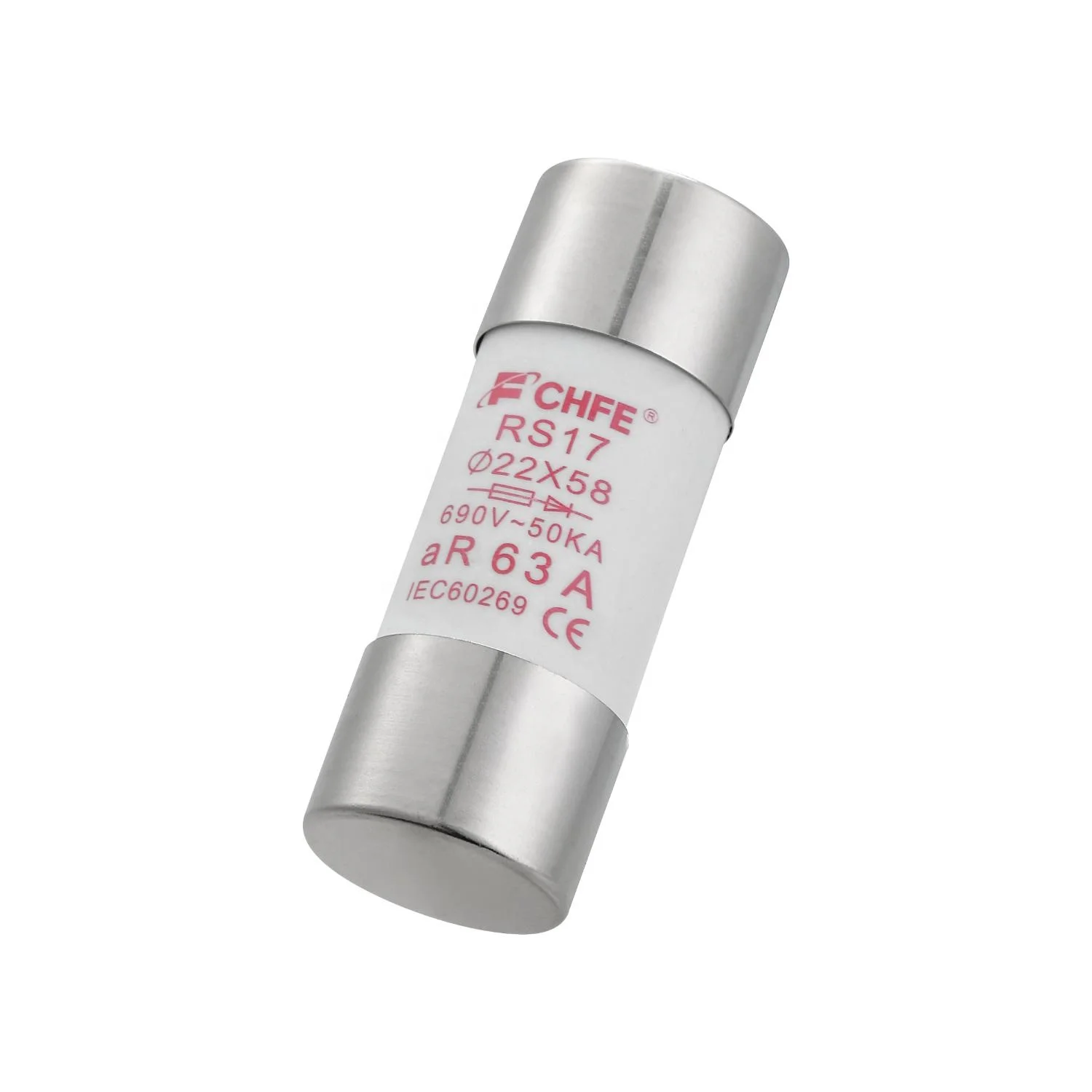 22x58 Cartridge Fuse 500v 690v 63a 100a Ceramic Fuse Links For Am Gg Ar ...