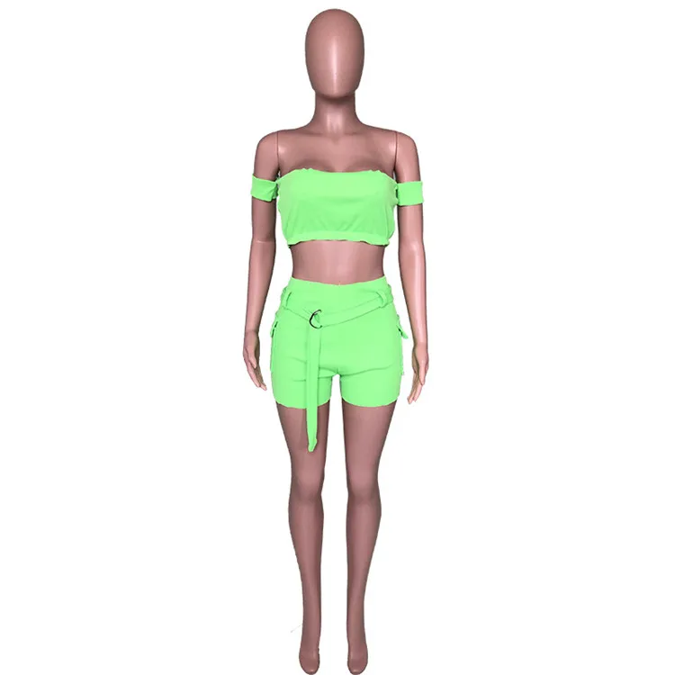 Summer 2020 Solid Tassel Asymmetric Backless Short Sets Women 2 Two ...