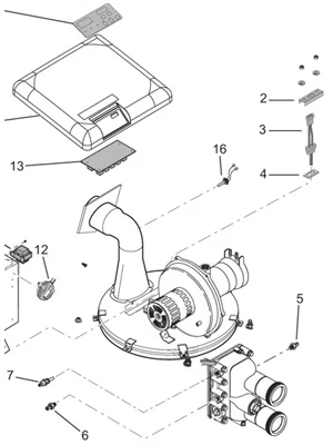 Heater Electrical System Stack Flue Temperature Sensor