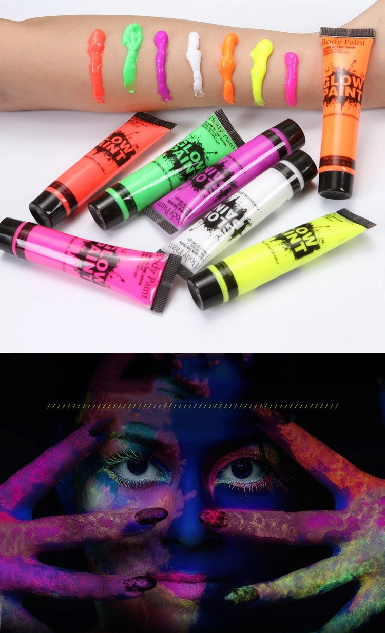 Luminous Face Color Ointment Environmental Protection Non-toxic Body ...