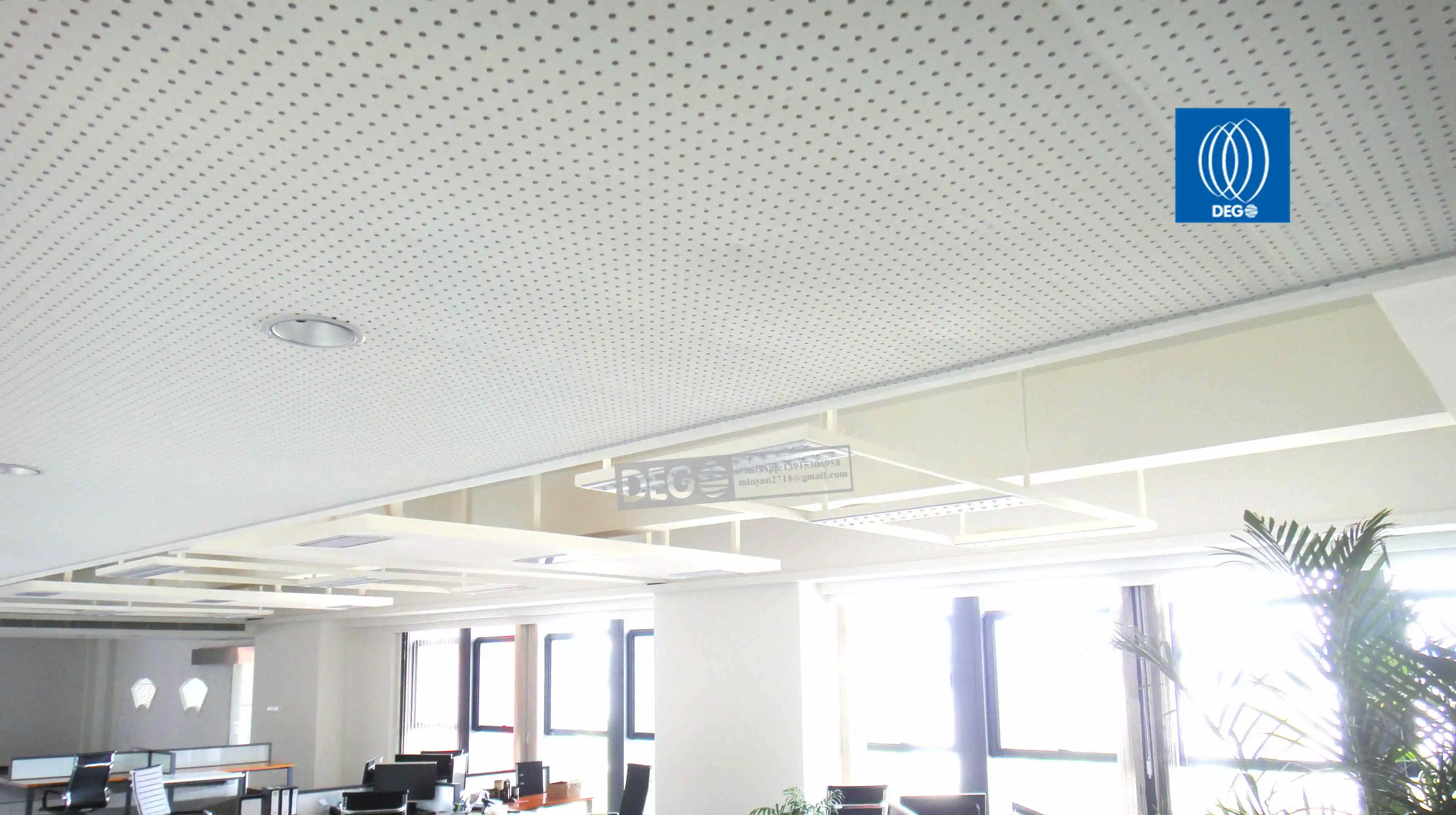 Seamless Acoustic Gypsum Board Ceiling Tiles by Degotone