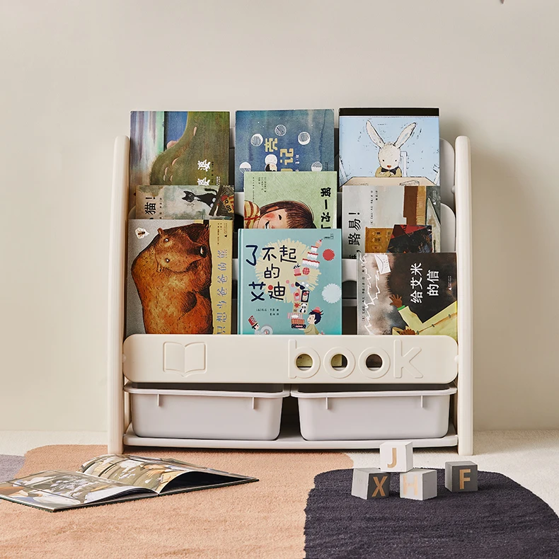 2024 Kid Book Shelf Living Room Kids Portable Book Shelf Study Desk ...