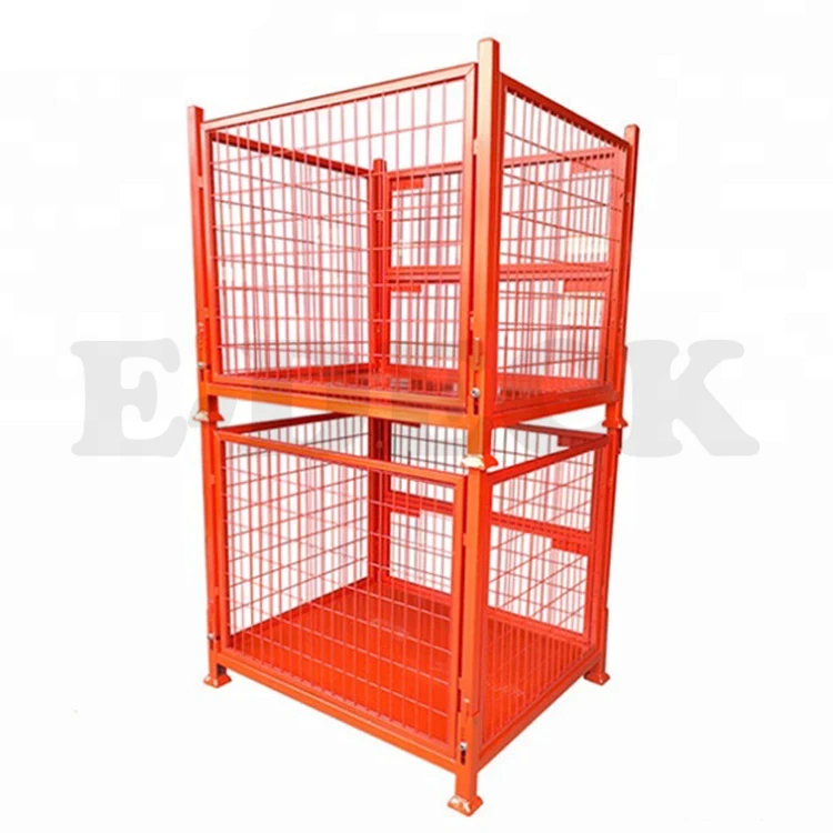 Collapsible Storage Industrial Steel Metal Folding Wire Mesh Stillage ...