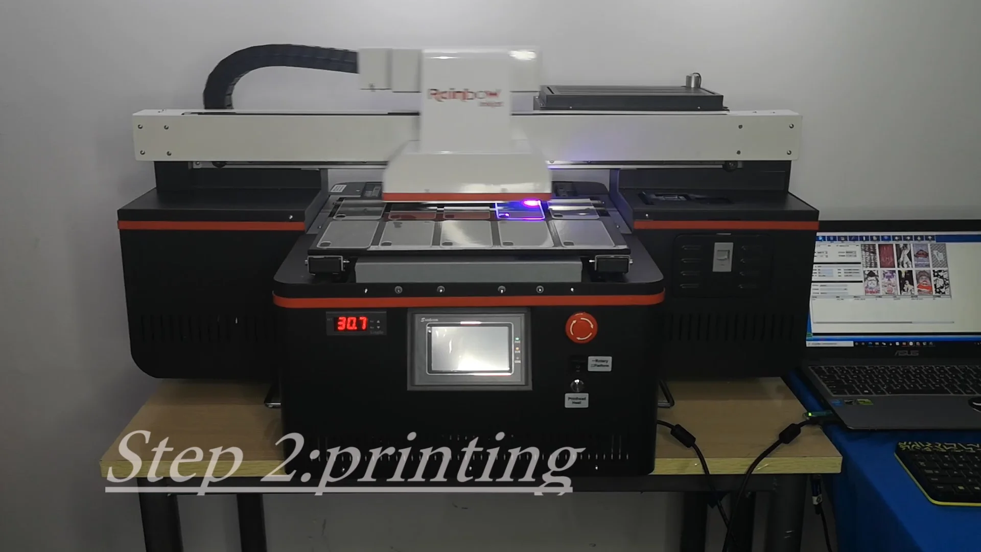 Rainbow A4 New Foil Printing Machine Glass And Tiles Printing Machine ...