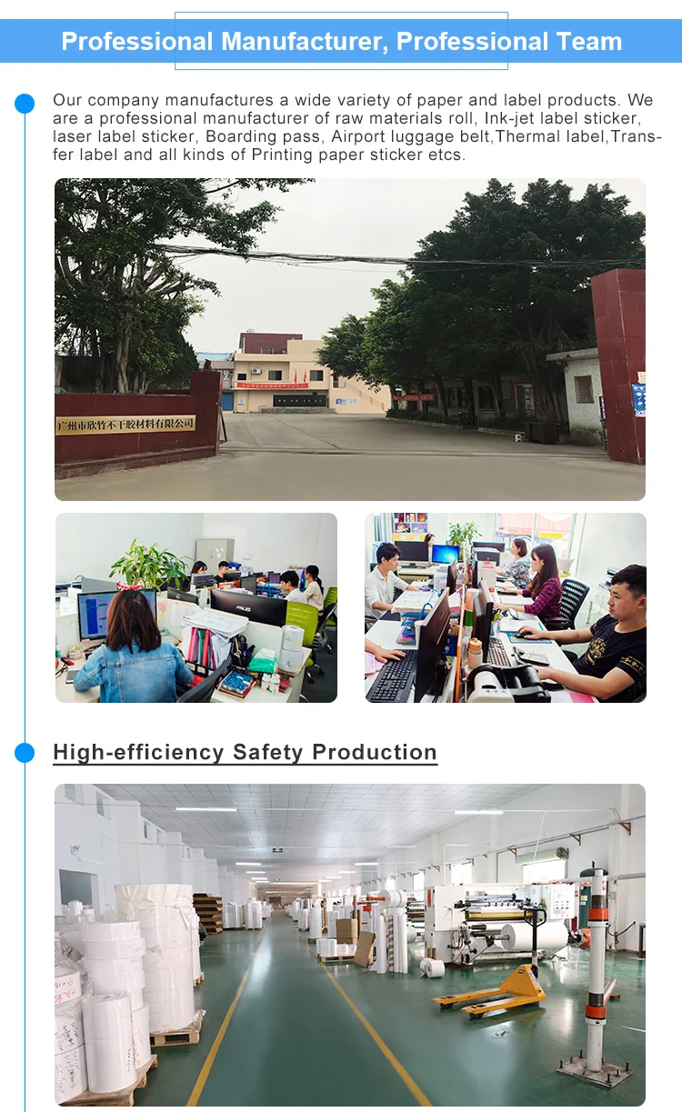 Custom Supermarket Liner Less Label Rolls Liner Free Thermal Paper ...