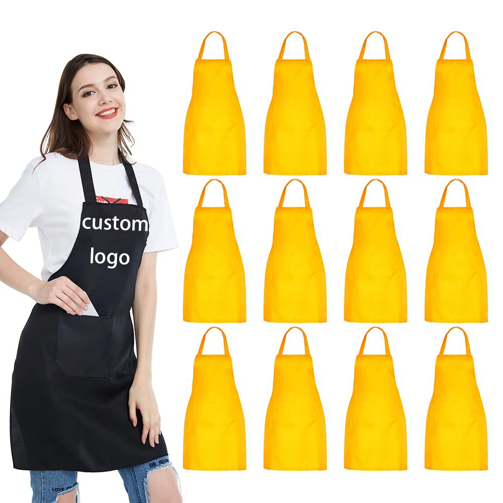 Denim Waterproof Aprons with Custom Logo - Perfect for Kitchen & Salon