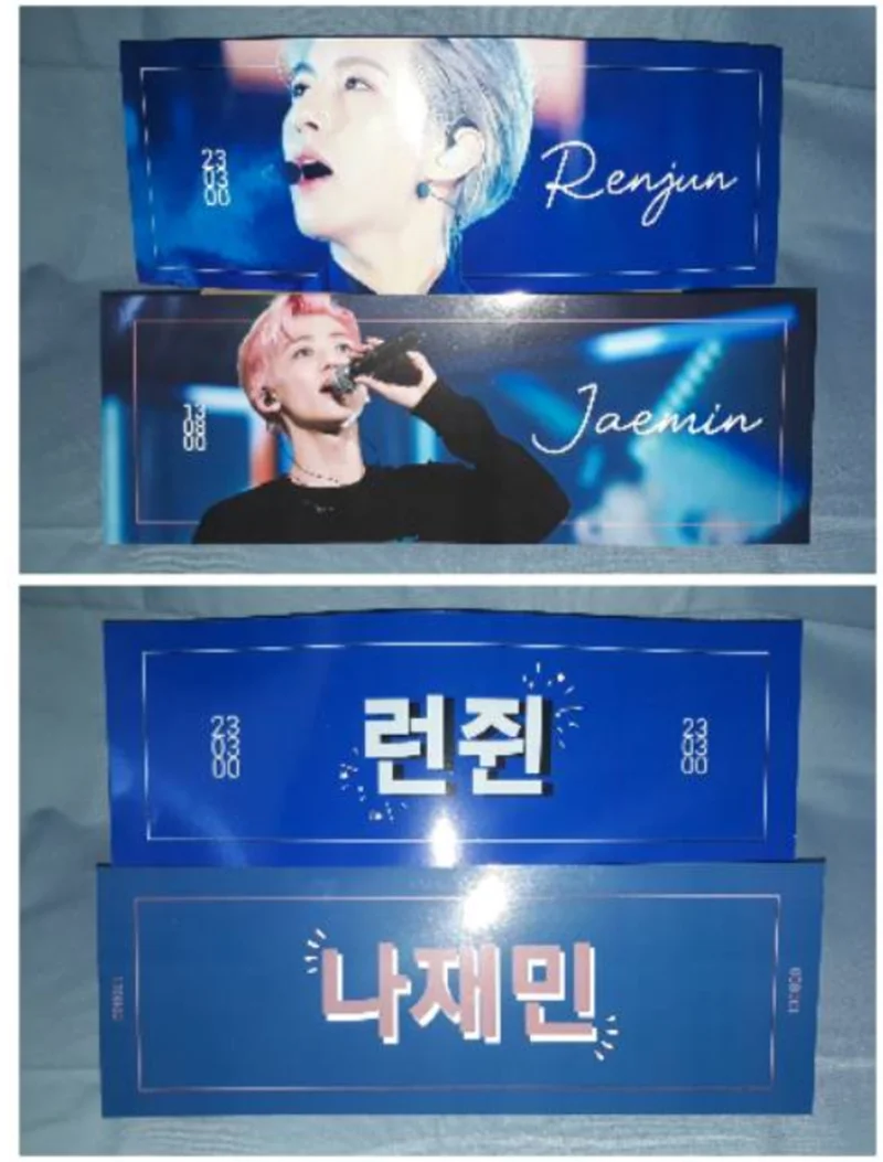 Custom Print Double Sided Printed Paper Kpop Cheering Slogan Banner