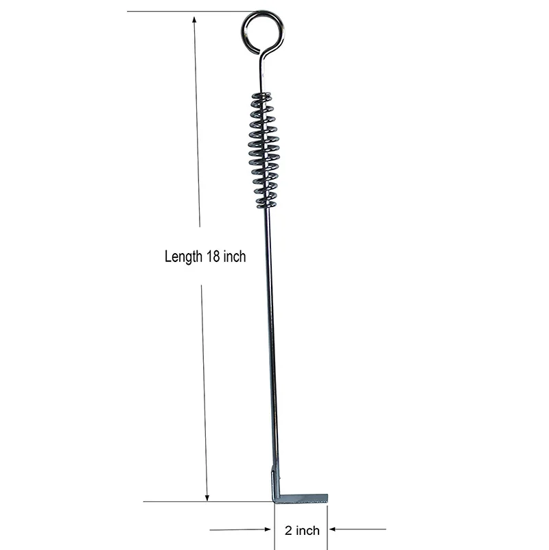 Stainless Steel Bbq Ash Tool Poker Charcoal Smoker Grill Rake Wood ...