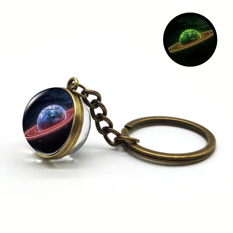 Solar System Planets 3d Keychain Milky Way Nebula Space Key Chain Moon ...