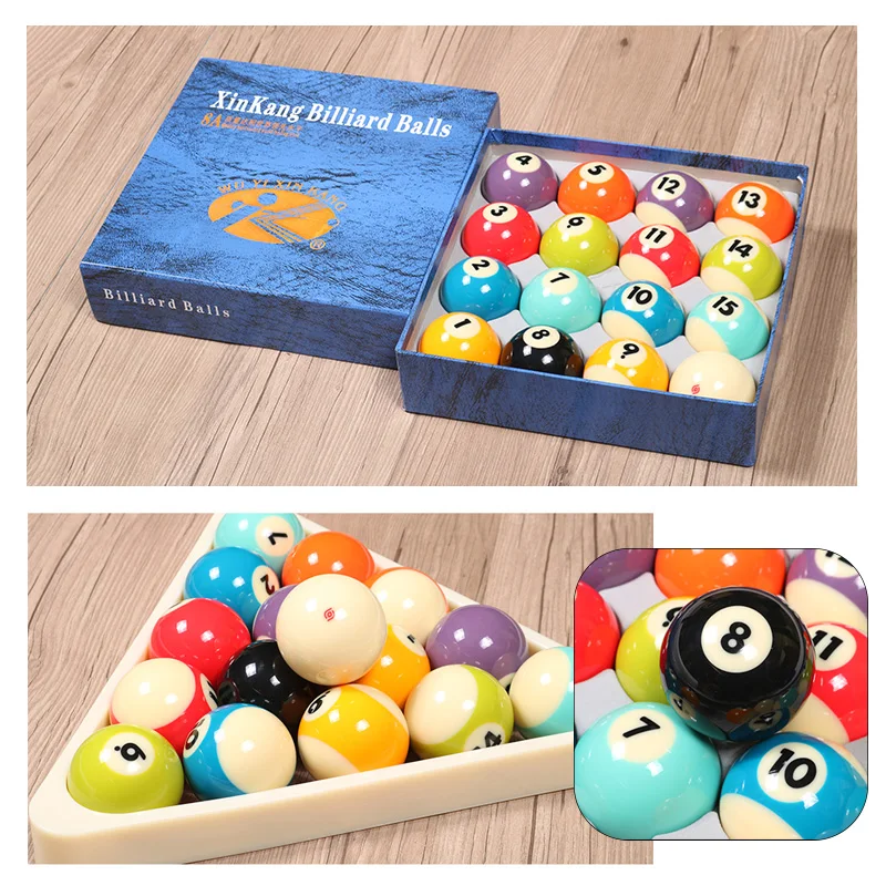 Colorful 57.2mm Cyclops Resin Billiard Pool Ball Set - OEM Available