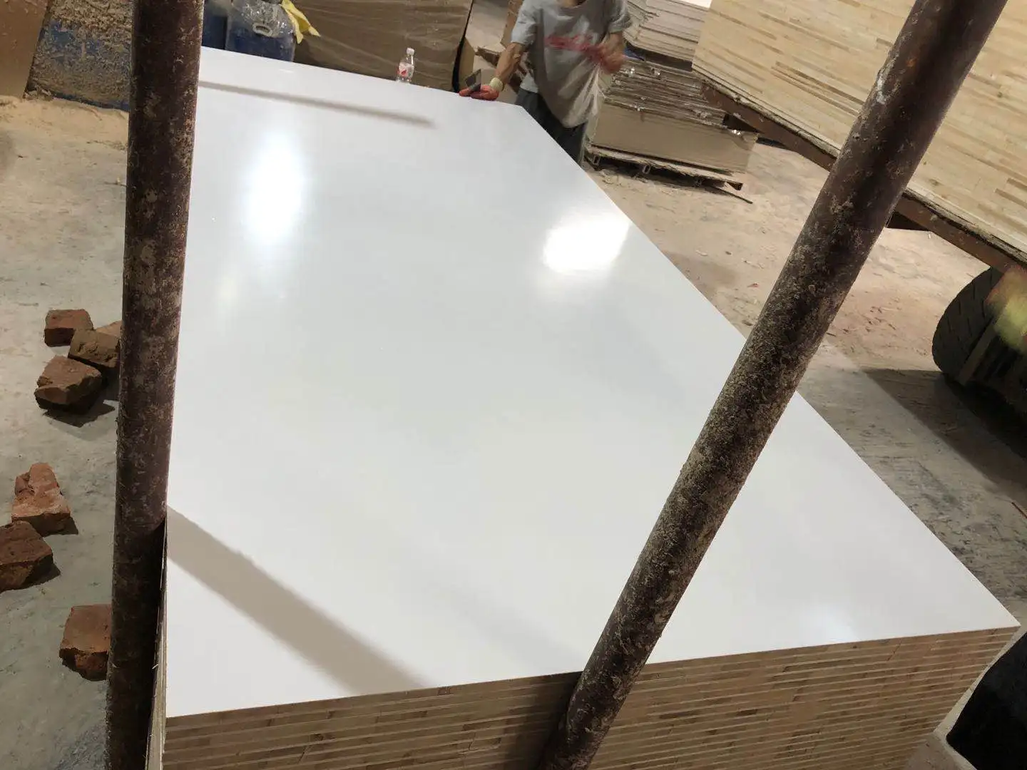 1220x2440x18mm Matt Or Glossy White Melamine Block Board/blockboard ...