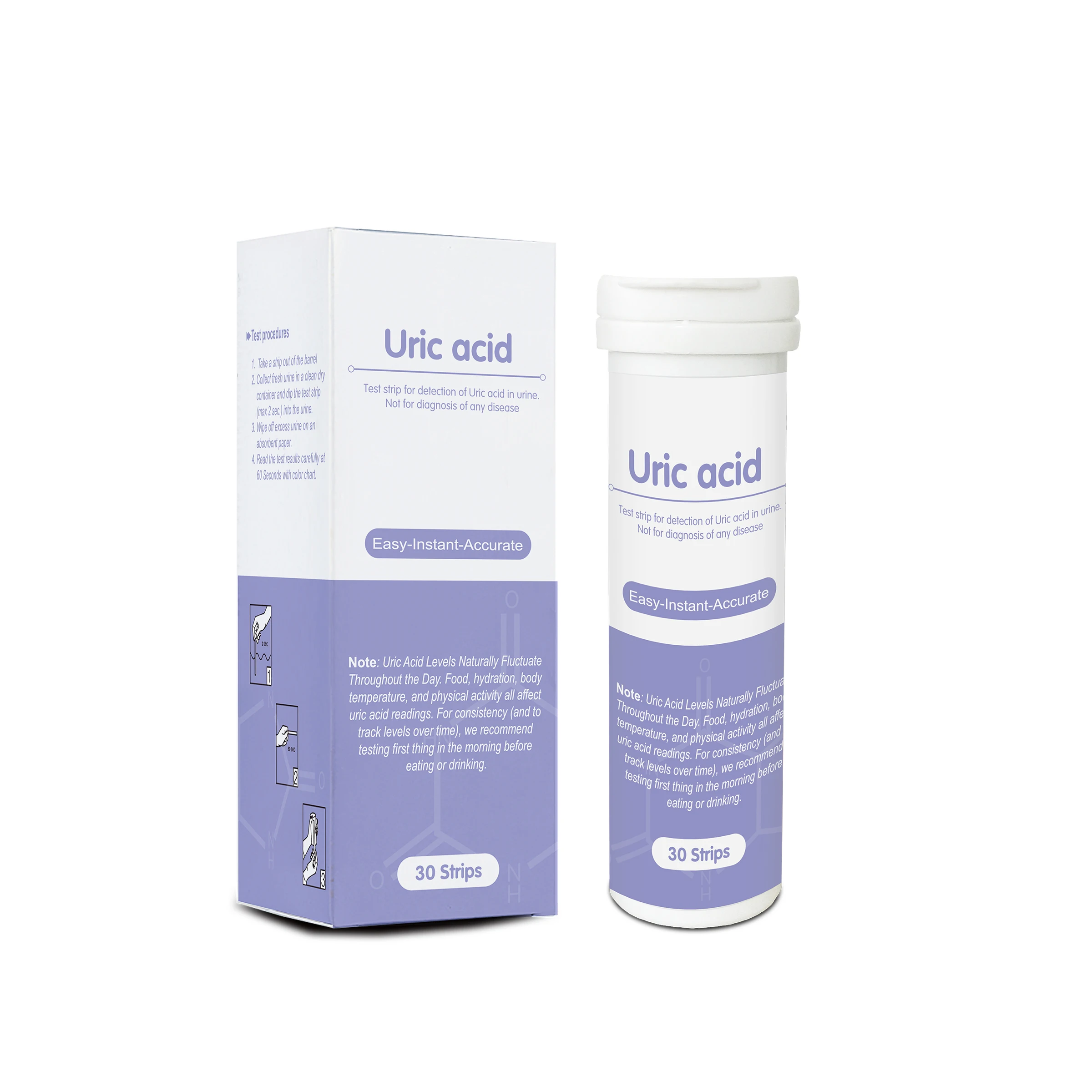Uric Acid Measurement Medical Uric Acid Test Strip Household Precise ...