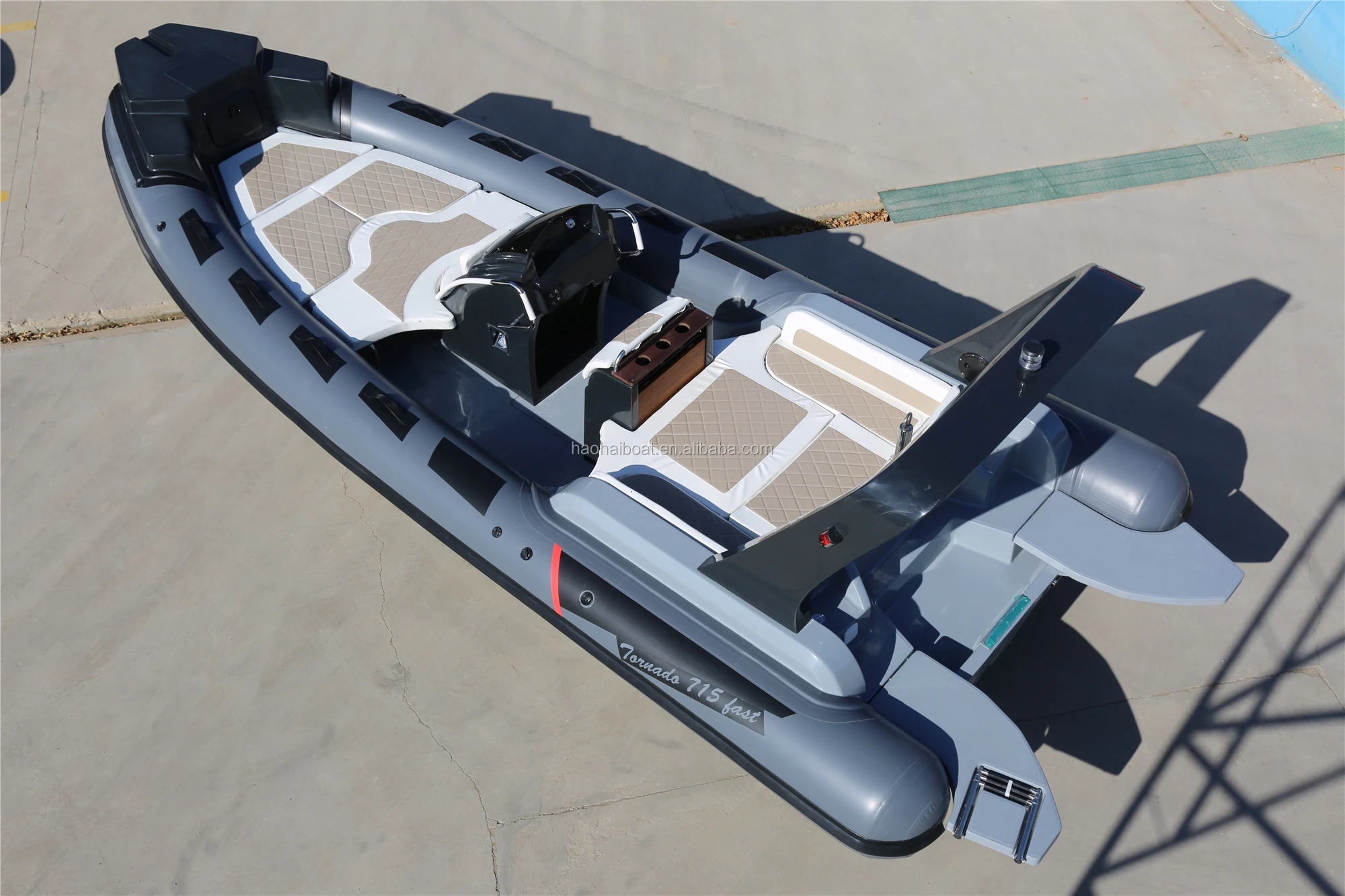 Ce 22.9ft 7m Rib Hypalon Inflatable Boat With 200hp Outboard Engine ...