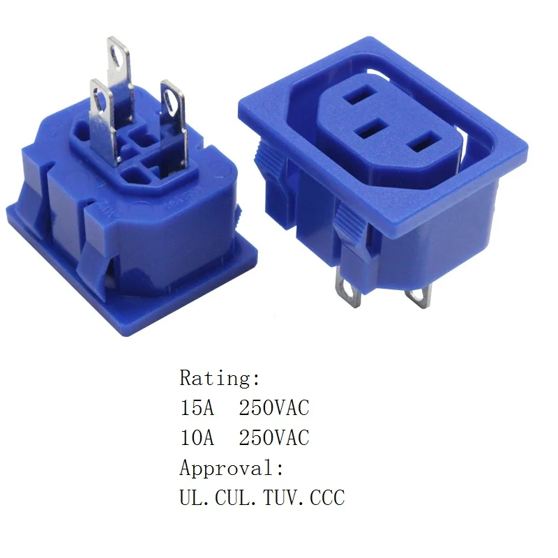 Iec C13 Plug Connector Socket For Pdu Power Connector Ac Female Inlet ...