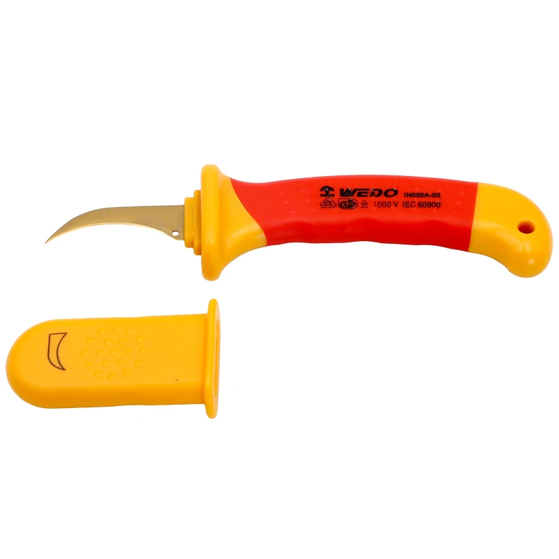 Wedo 1000v Knife Insulated Cable Knife(long Hook) Double Color Handle ...