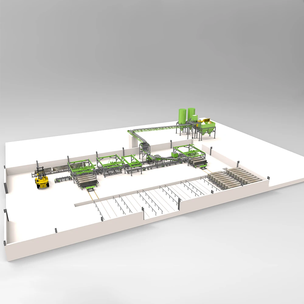 Fully Automatic Lightweight Wall Panel Production Line - Buy ...