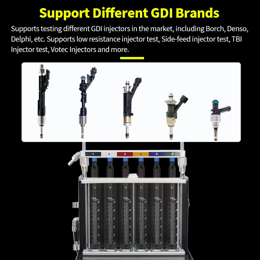 THINKCAR GDI 6 Cylinder Ultrasonic Injector Cleaner and Tester Low ...