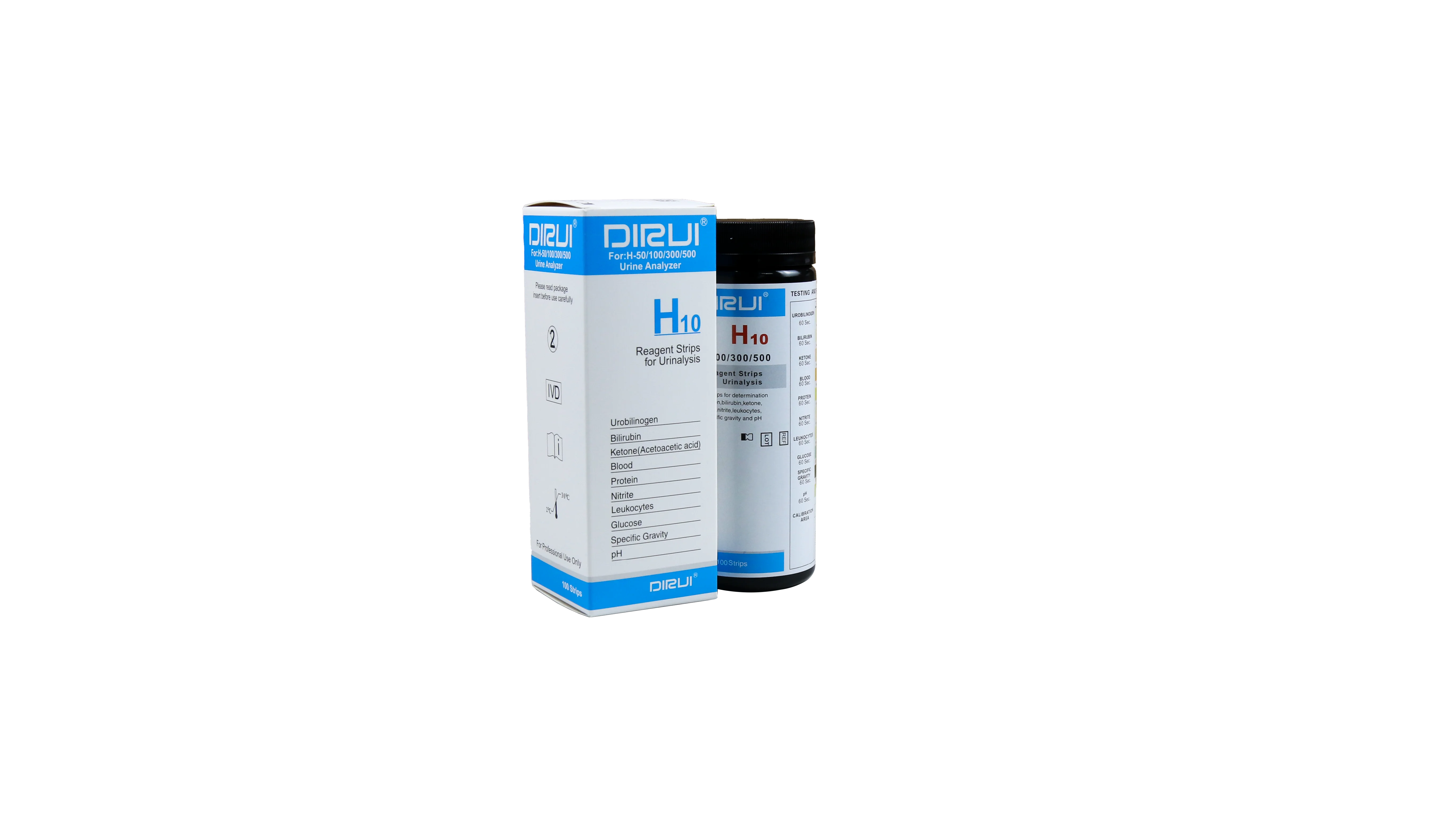 Dirui Professional 99.9% Detection Accuracy 10-Parameter Urine Test ...