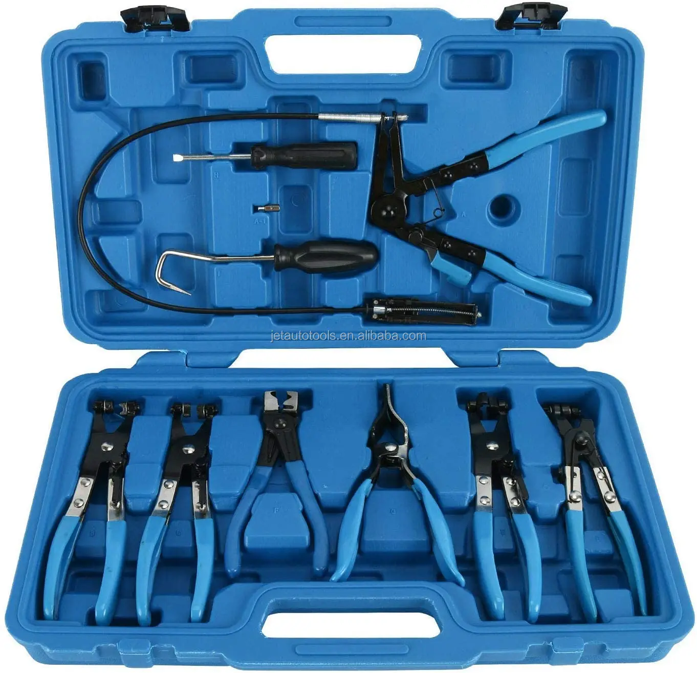 9pcs Wire Long Reach Hose Clamp Pliers Tool Set for Auto Tools