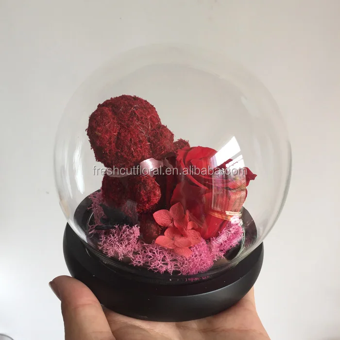 Small Rose Glass Balls With Natural Preserved Rose Inside - Buy Mini ...