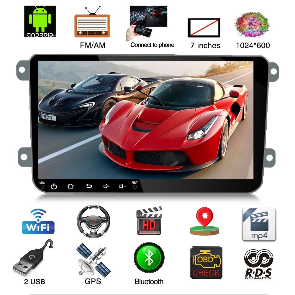 Universal 9inch Car Stereo Android With 2 Din Multimedia GPS Video for ...