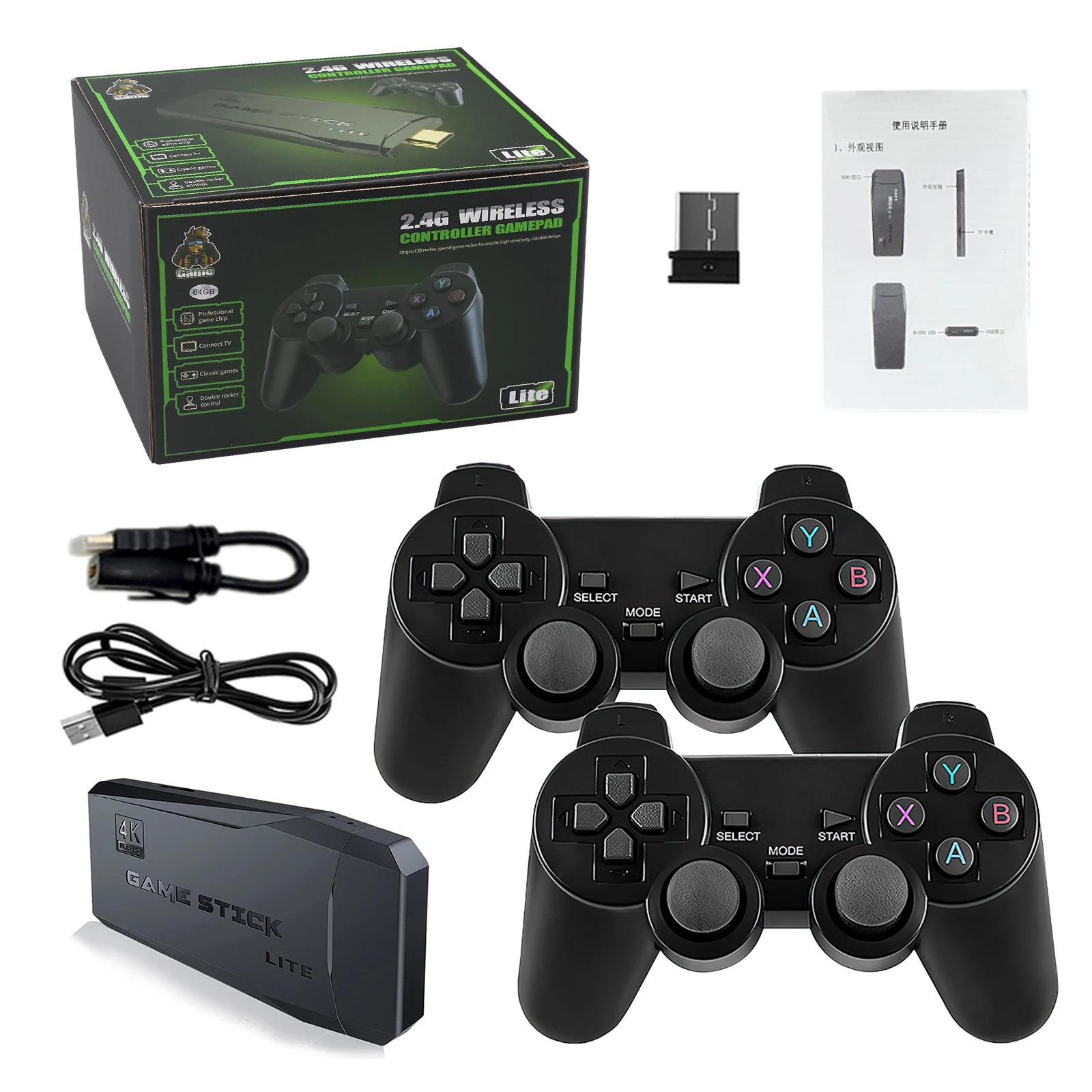 M8 Wireless Handheld Game Console - Retro Portable Gamepad with 2 ...