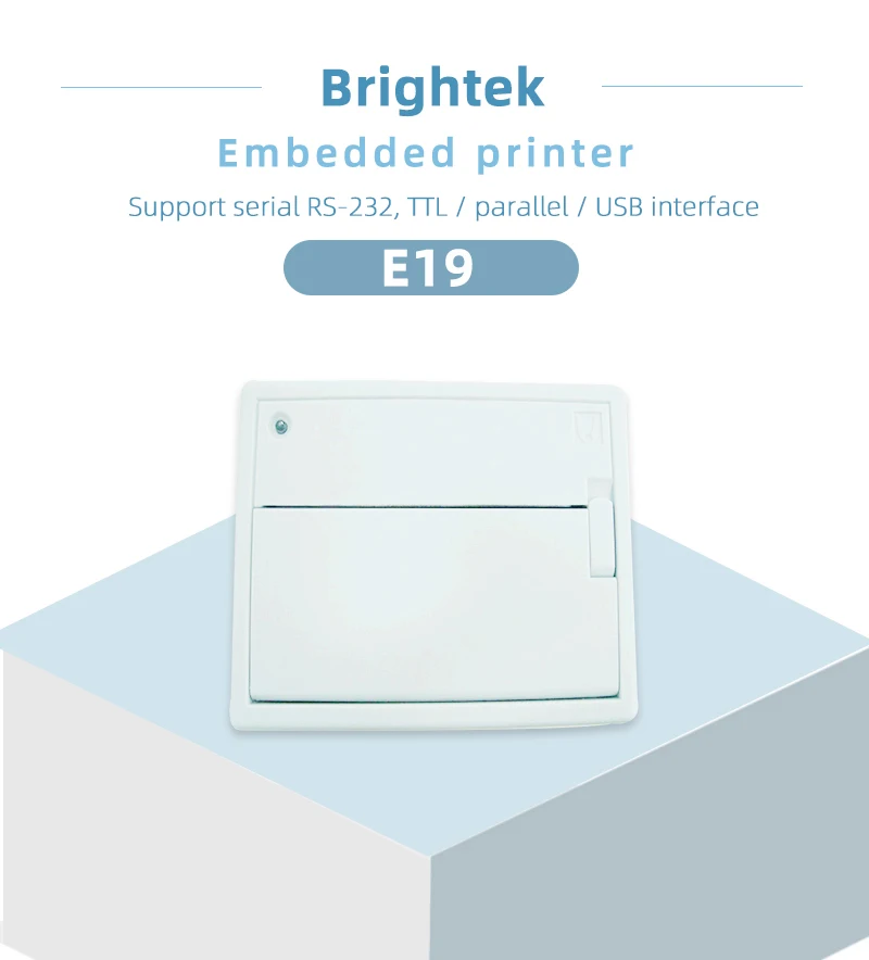 Black Color Panel ACARS Thermal Printer (WH-E19) for Screen Machine