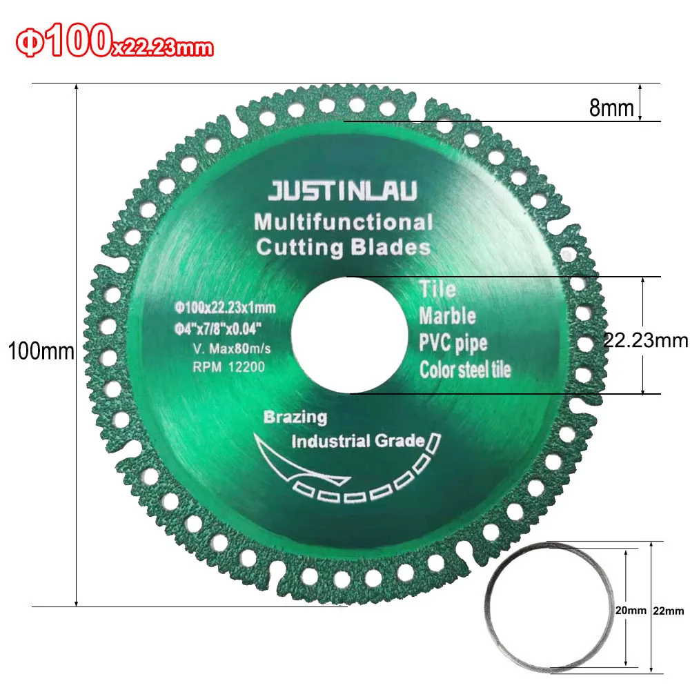 Industrial 100mm Ultra-Thin Ceramic Tile Glass Cutting Disc