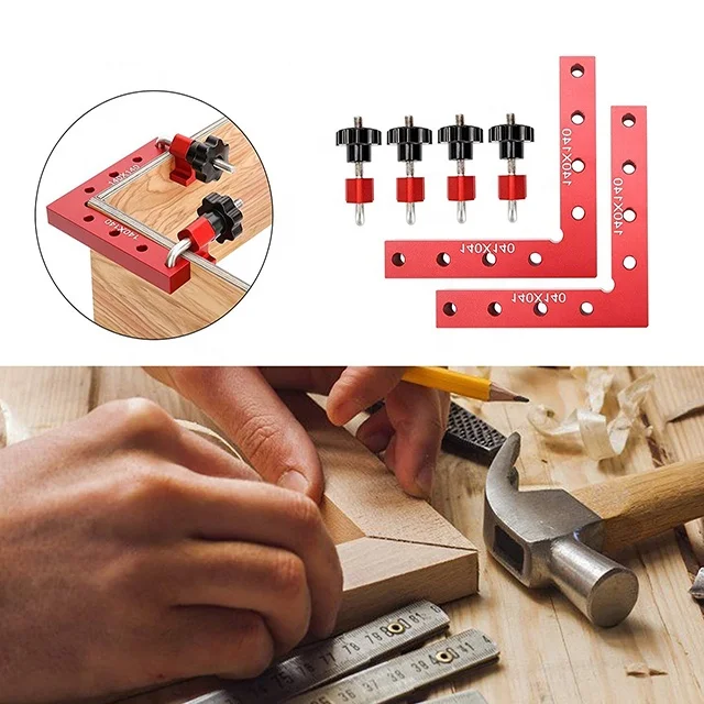 14 X 14cm Aluminum Alloy Right Angle Square Tool Corner Clamps ...
