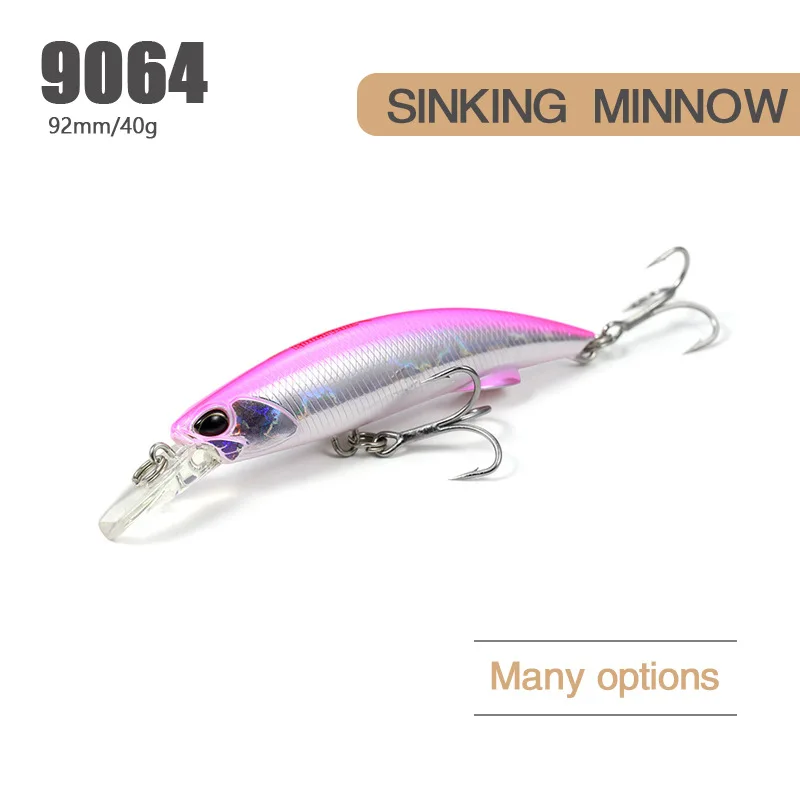 92mm/40g Hard Bait Lure Bionic Fishing Lure Pike ABS Material Minnow ...