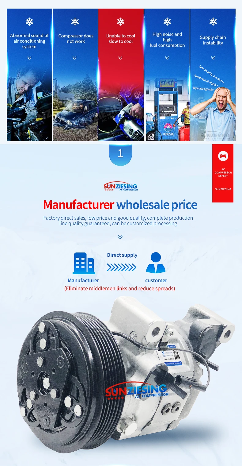 Fit for ISUZU RODEO OPEL FRONTERA B 3.2 V6 99-04 AC COMPRESSOR