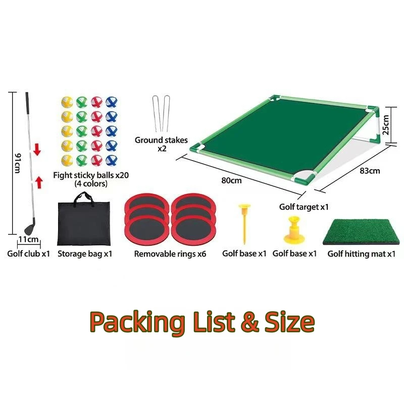 Mini Golf Chipping Cornhole & Target Games for Golfers Indoor/Outdoor ...