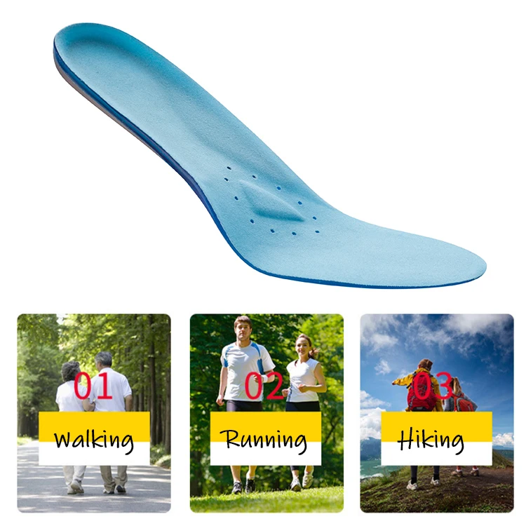 Plantar Fasciitis Comfort Shoe Inserts Arch Support Tpe Gel Sport ...