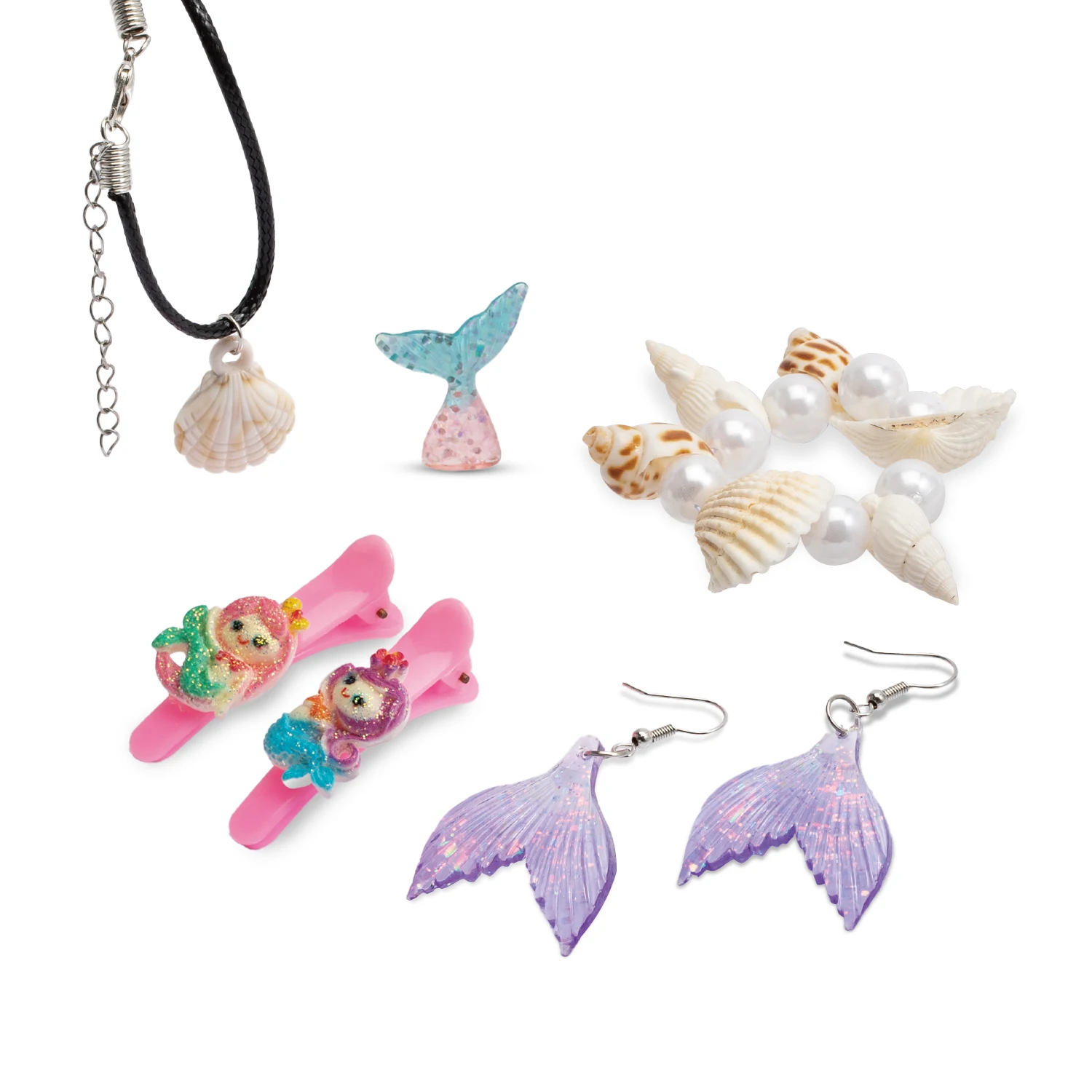 DIY Shell Necklace Hands-on Activity Kit MAGICAL MERMAID DIG KIT Toy ...