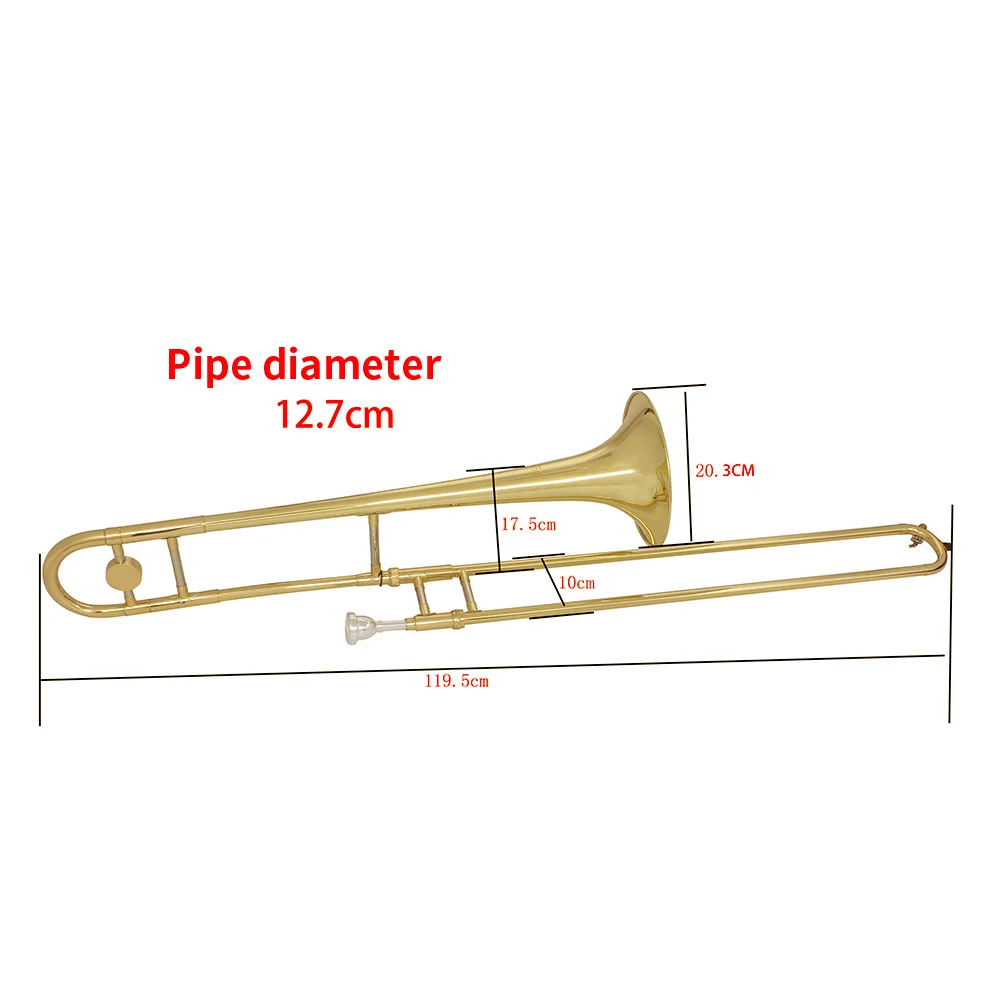 SLADE Gold Lacquer Bb Alto Trombone - Professional Instrument