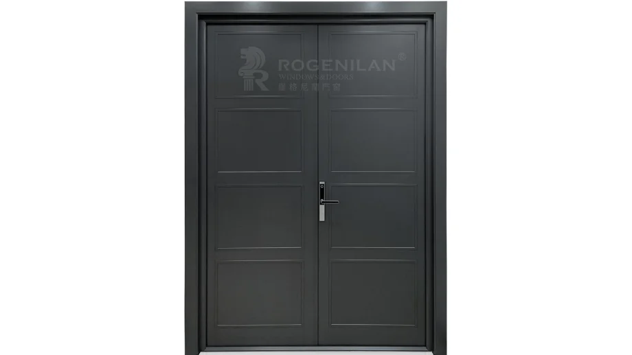 Rogenilan Customized Modern Metal Aluminum Pivot Front Entry Stainless ...