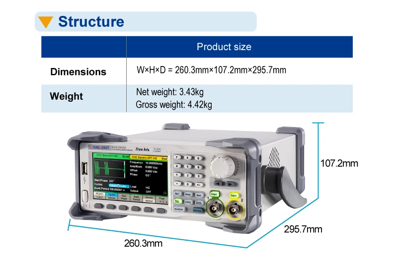 Siglent SDG2042X - 40mhz 2-Channel Arbitrary Waveform Generator