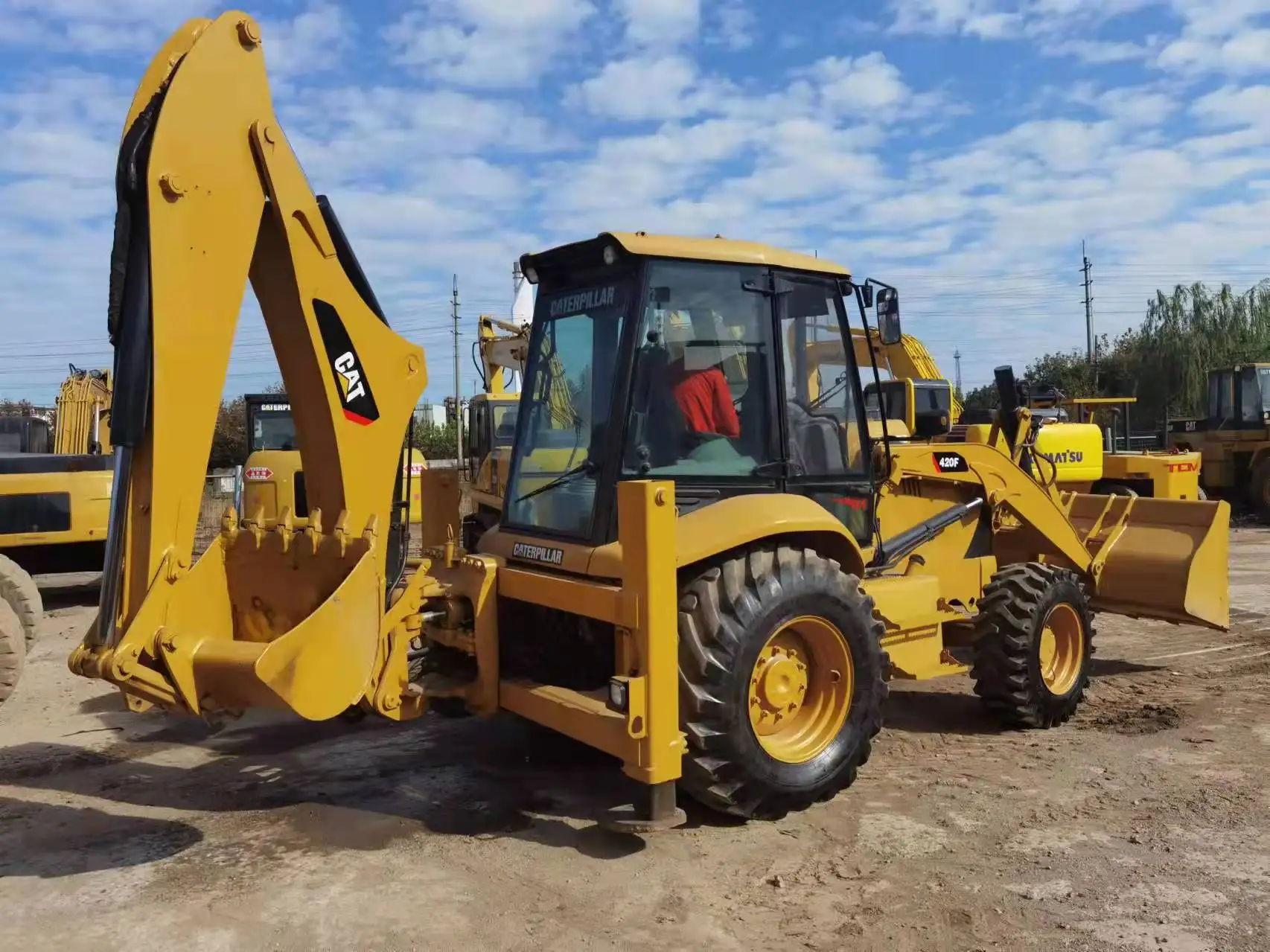 Used Backhoe Loader Caterpillar Cat420f Backhoe Loader Cat420f Machine ...