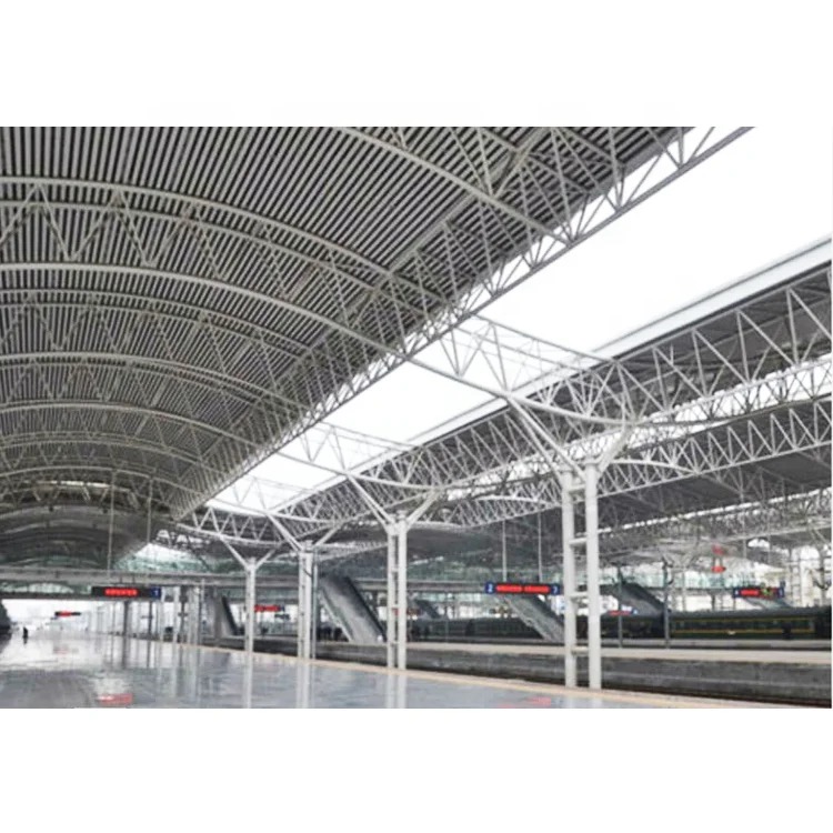 Lf Long Span Steel Space Frame Structure Train Station Canopy - Buy ...
