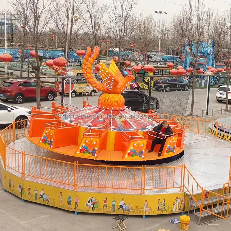 24 Seats Thrill Funfair Fire Phoenix Rides Carnival Amusement Park ...