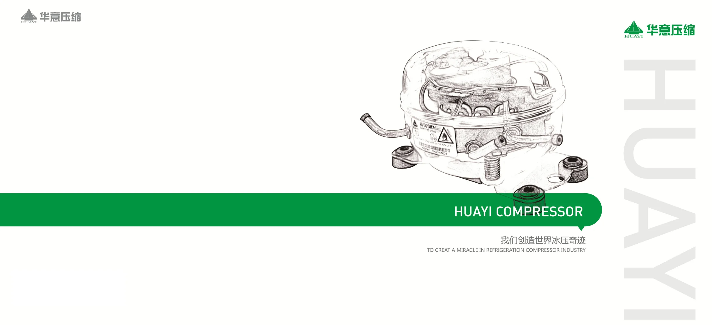 HUAYI HY113Y R134A 1/2HP Compressor for Refrigeration