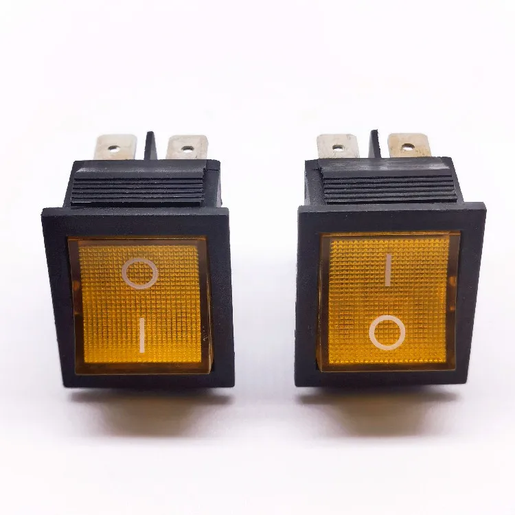 Colorful Head 4 Pins Double Pole Single Throw Rocker Switch With ...