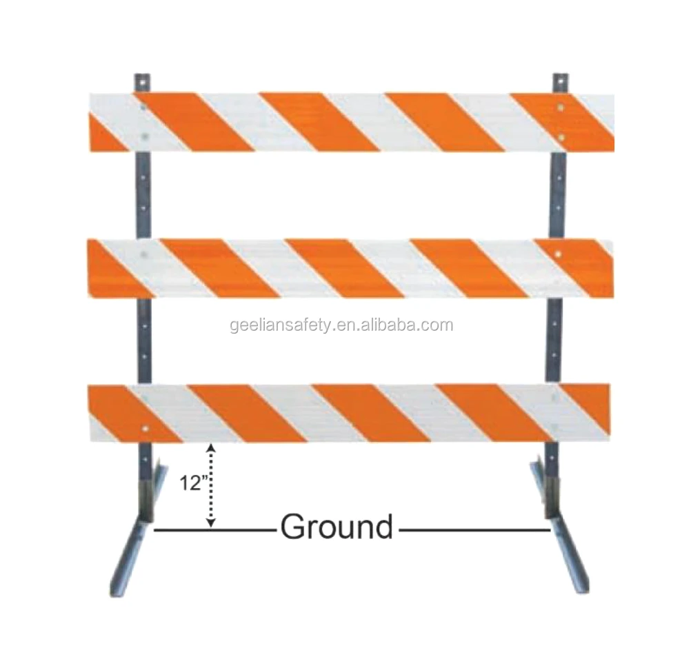 Road Block Equipment-steel Type Iii Barricade /road Safety Angle Iron ...