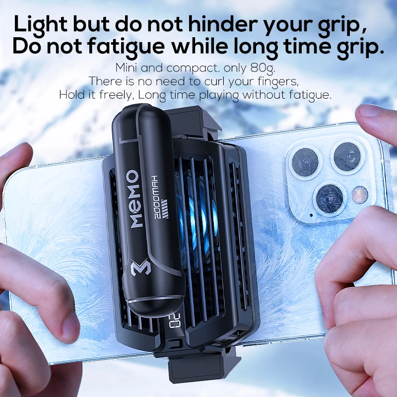 2023 Mini MEMO DL10 Phone Cooler Portable 2000AH External Battery ...
