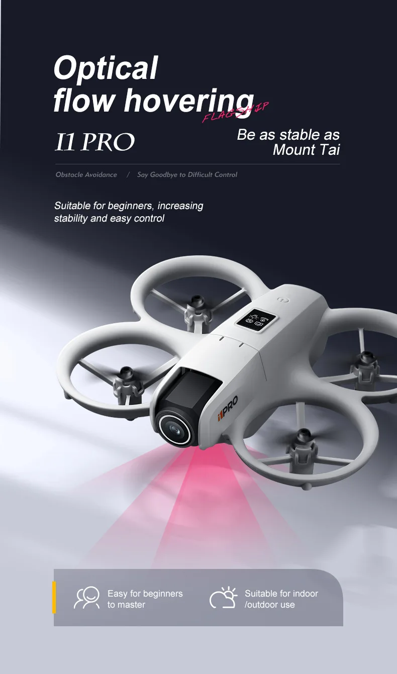 I1 Pro Brushless Motor Drone with 4K Camera - Remote Control Quadcopter ...