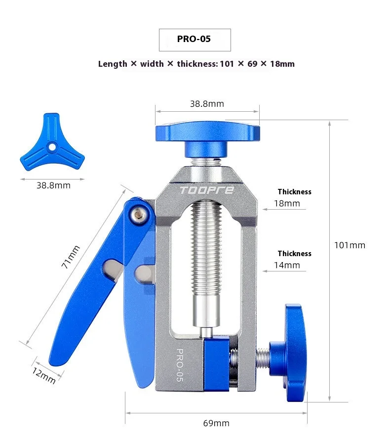 TOOPRE Five-Wire Body Compression Ring Insertion Tool T-Head Alloy Oil ...