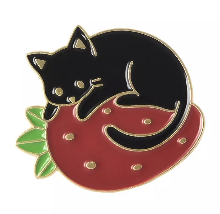 Cat Hard Enamel Pin Manufacturer Box Kitten Hugging Cats Brooch Bag ...